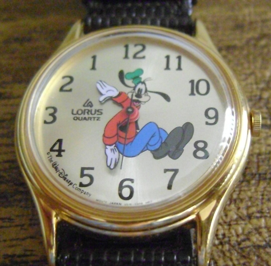Vintage Lorus Backwards Hand Goofy Gold Watch / MINT Condition ...
