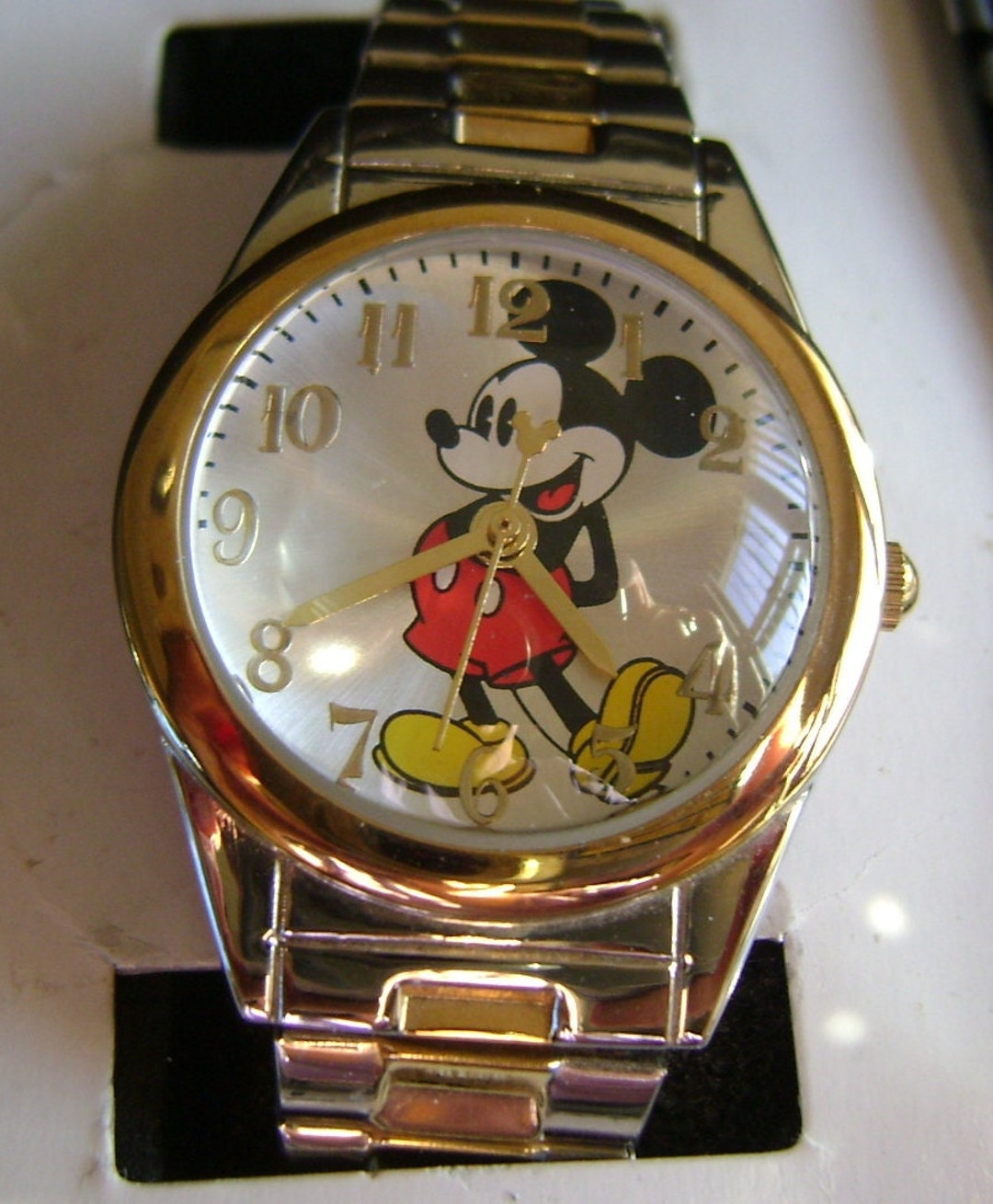 Vintage MZ Berger Mickey Mouse Watch / 2 Tone Expansion Band / - Etsy