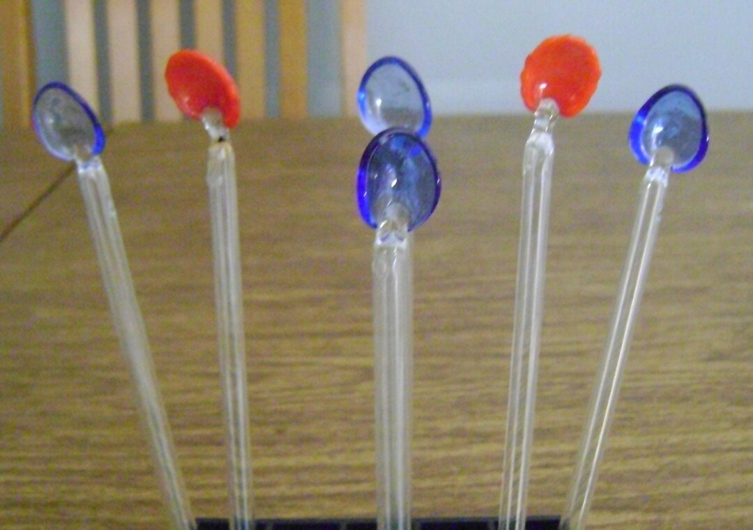 Vintage Glass Spoon Straw Swizzle Sticks / Birthday / Mother's Day ...