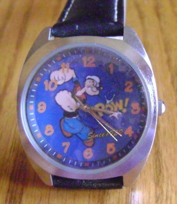 Vintage Popeye watch 75 Years/ Rare / MINT condition … - Gem