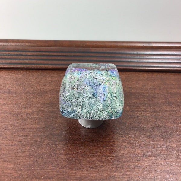 Dichroic Glass Knobs - Etsy
