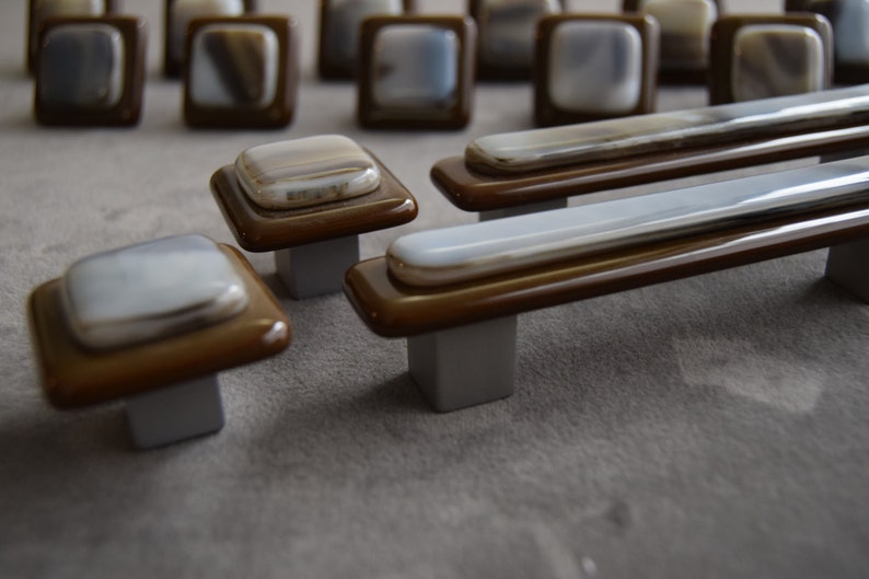 Neutral Brown Grey Knobs and Pulls Made in Usaneutral - Etsy