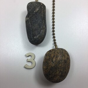 Stone Fan Pulls, Made in Michigan, Rock Fan Chain Pull, Ceiling Fan ...