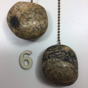 Stone Fan Pulls Made in Michigan Rock Fan Chain Pull | Etsy