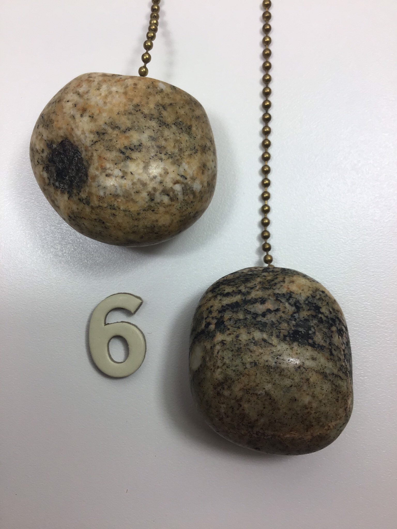 Stone Fan Pulls Made in Michigan Rock Fan Chain Pull - Etsy