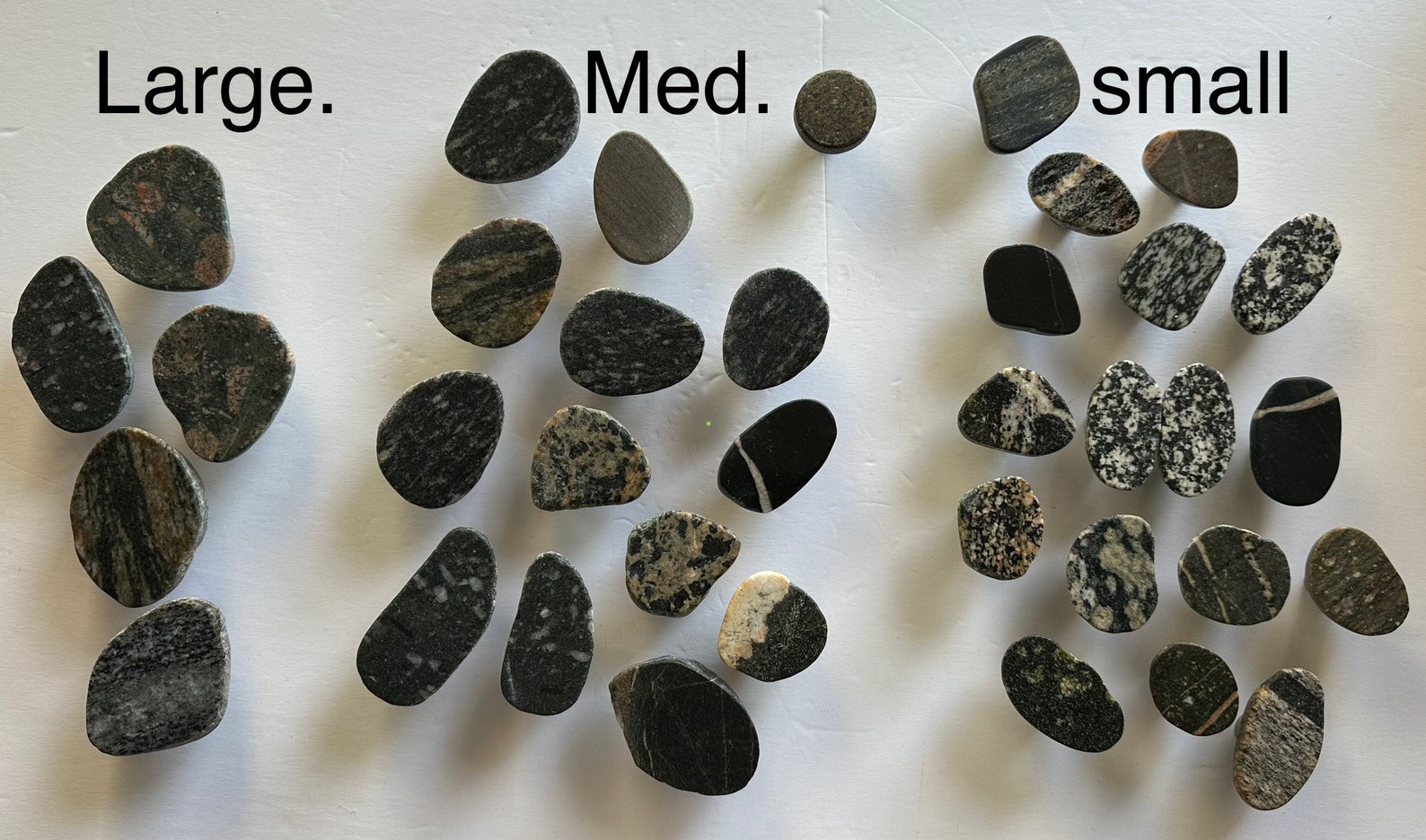 Sliced Stone Cabinet Hardware Made in Michigan Basalt and - Etsy