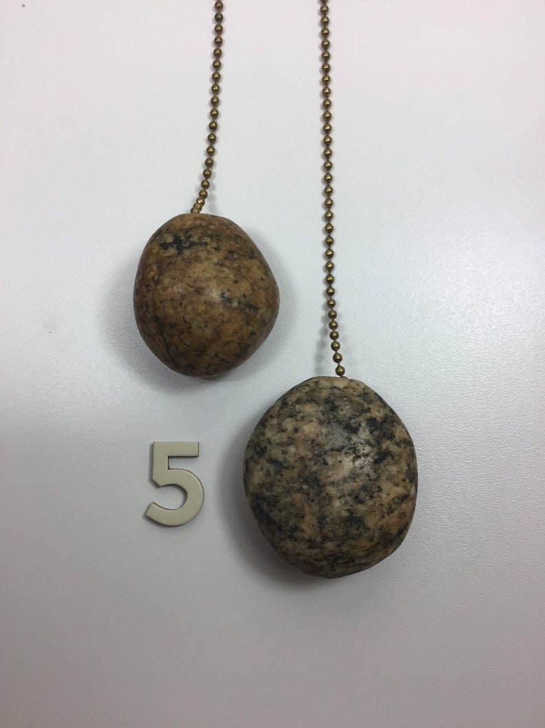 Stone Fan Pulls Made in Michigan Rock Fan Chain Pull | Etsy