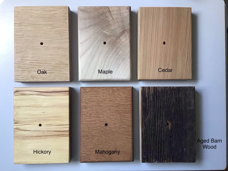 Wood Backing for Rock Knob Hook, Towel Hanger, Mounting Kit for Rock ...