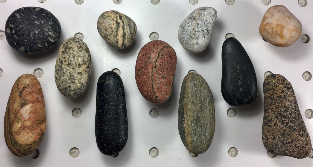 Large Rock Knob/hook, Made in USA, Michigan Stone, Bifold Door Knob - Etsy