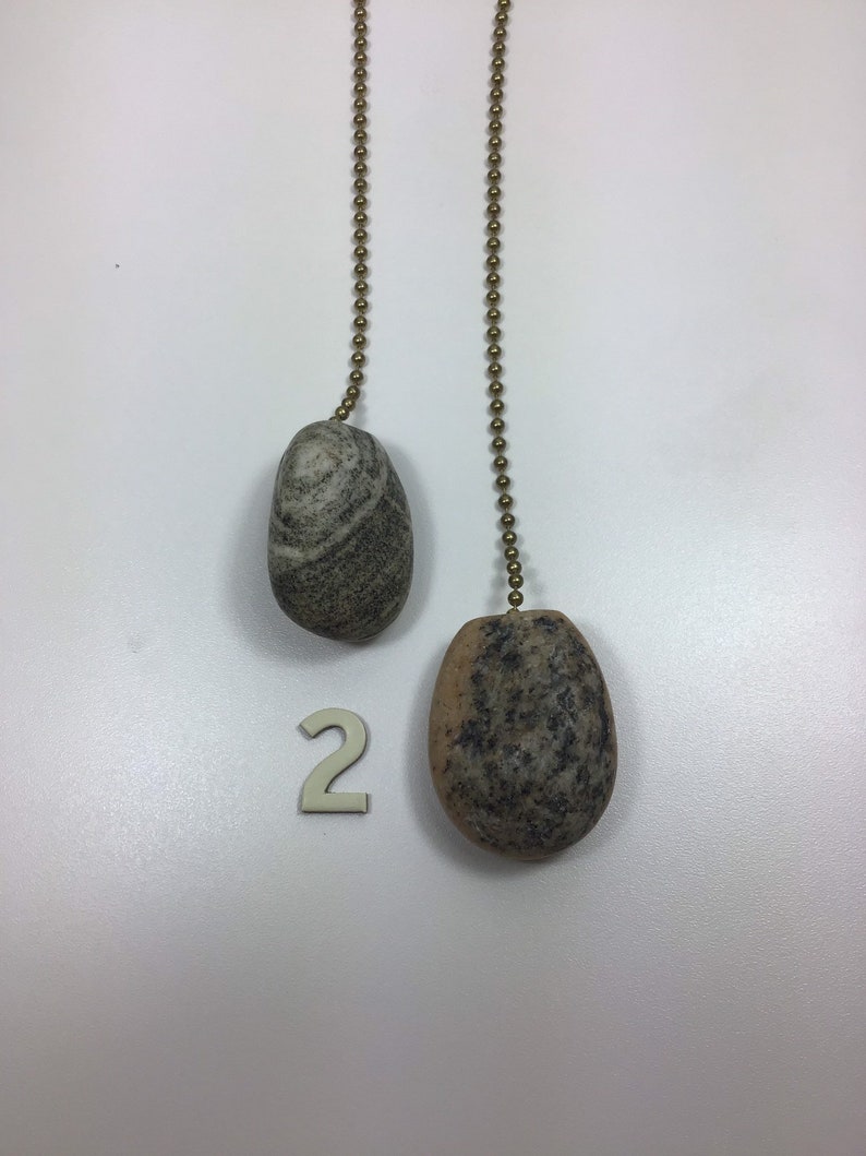 Stone Fan Pulls Made in Michigan Rock Fan Chain Pull | Etsy