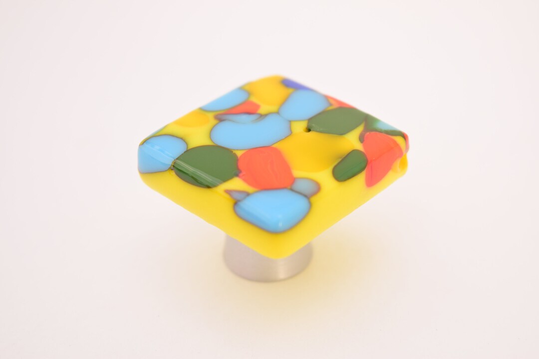 Multi Colored Fun Knob, Jellybean Knob, Bold Colored Knob - Etsy