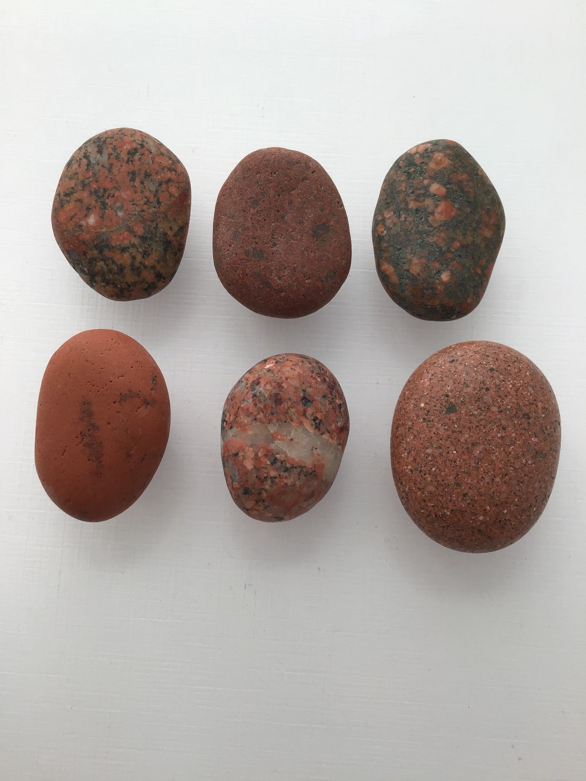 Red Rock knobmade in USAlakeshore stone hooksorange stone | Etsy