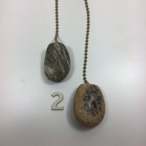 Stone Fan Pulls, Made in Michigan, Rock Fan Chain Pull, Ceiling Fan ...