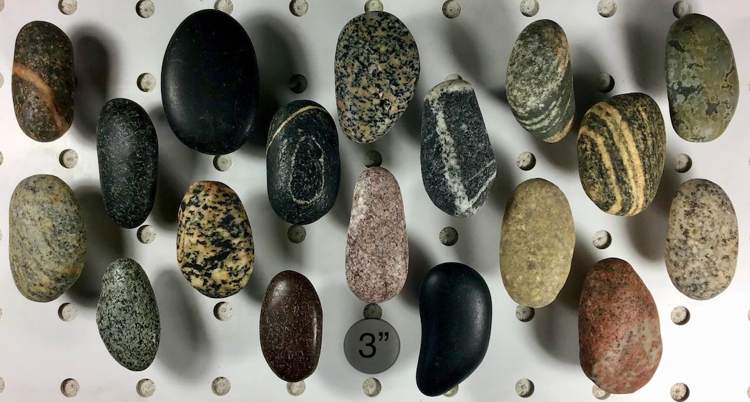 Large Rock Knob/hook, Made in USA, Michigan Stone, Bifold Door Knob - Etsy