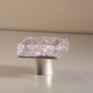 Purple Knob, Lavender Square Knob, Sparkly Knob, Made in Michigan ...