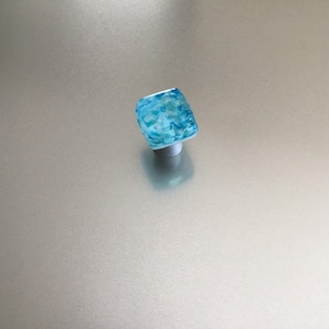 Small Beachy Knobs, Caribbean Mist Custom Size Glass Cabinet Hardware, Handmade in USA - Etsy Canada