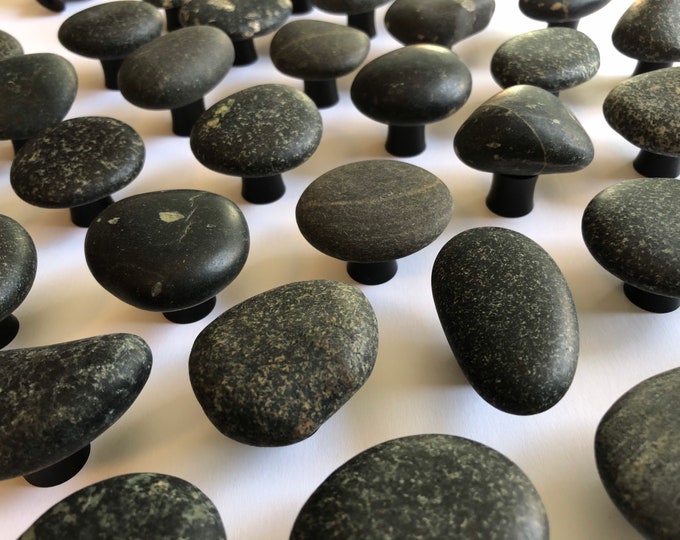 River Rock Drawer Pulls - Etsy