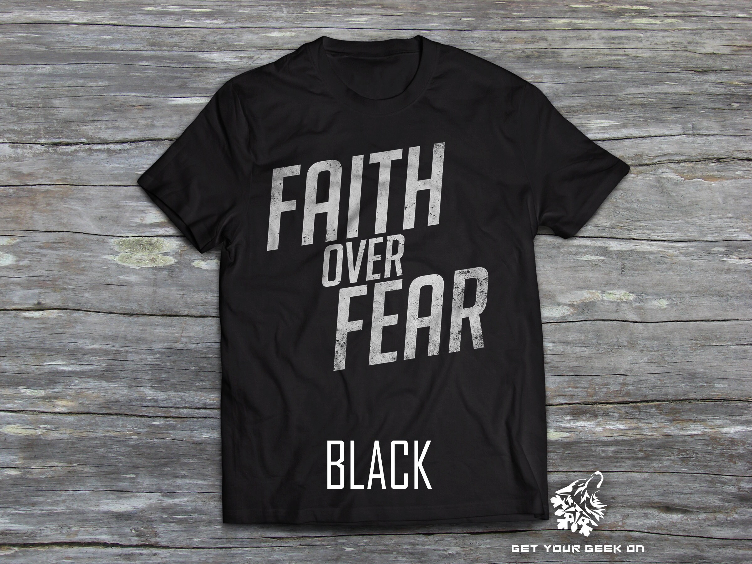Faith Over Fear Mens T-shirt - Etsy
