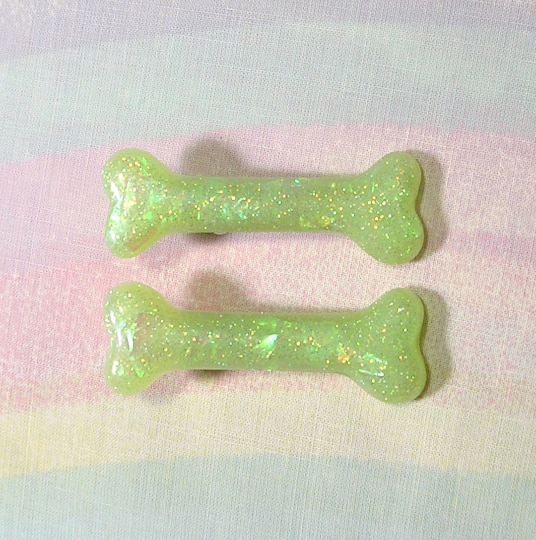Pastel Goth Bone Clips, Pastel Goth Hair Clips, Creepy Cute Bone Hair ...