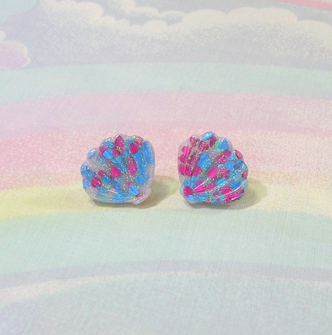 Mermaid Earrings Fairy Kei Earrings Pop Kei Earrings Decora - Etsy