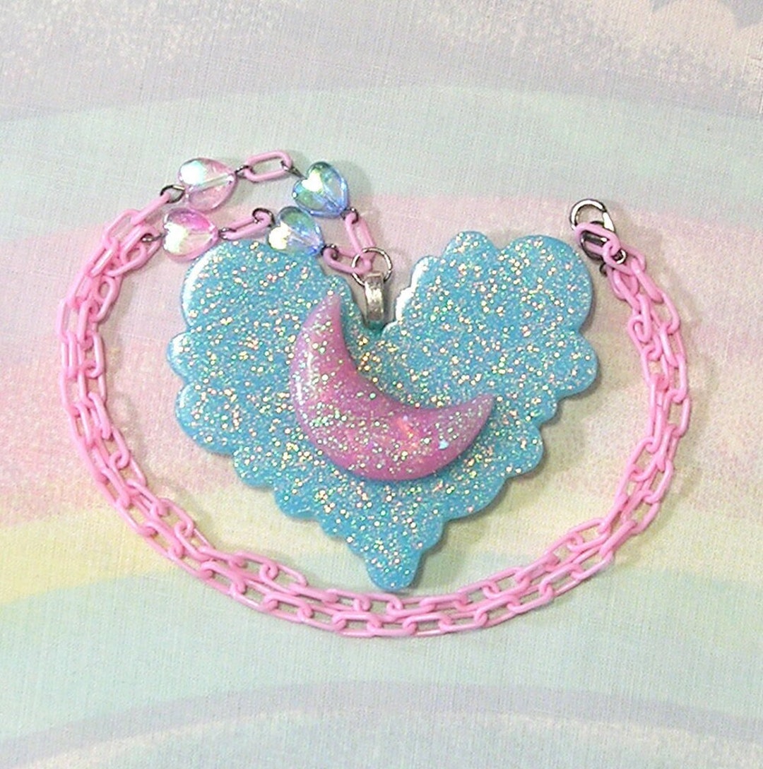 Fairy Kei Necklace, Magical Girl Necklace, Kawaii Cloud Necklace ...