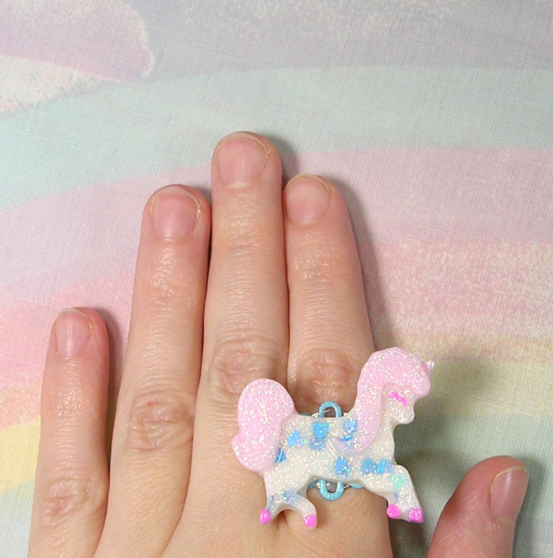 Dreamy Unicorn Ring Yume Kawaii Ring Fairy Kei Ring Pop Kei - Etsy