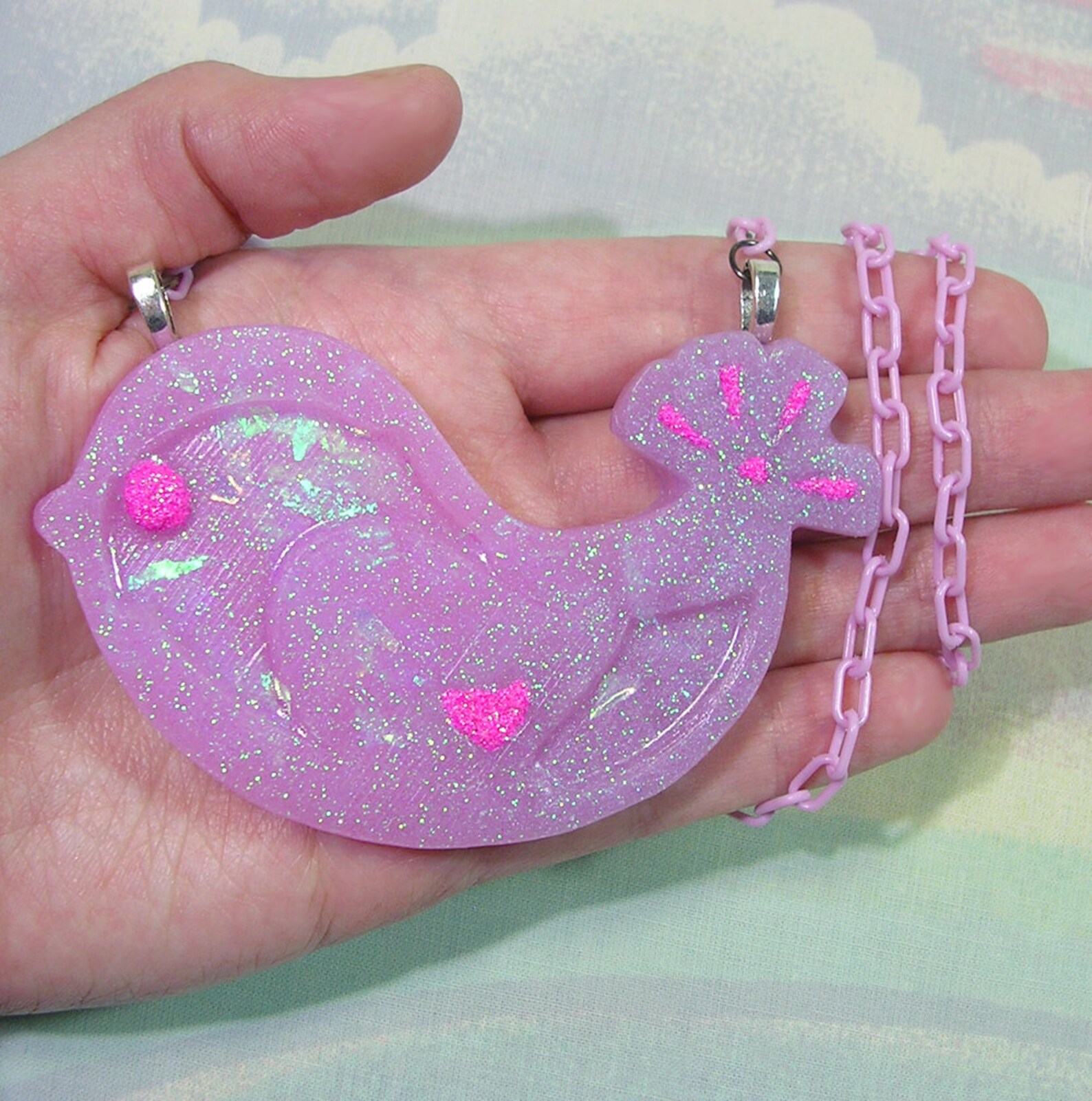 Fairy Kei Bird Necklace, Kawaii Jfashion, Cinderella Style - Etsy