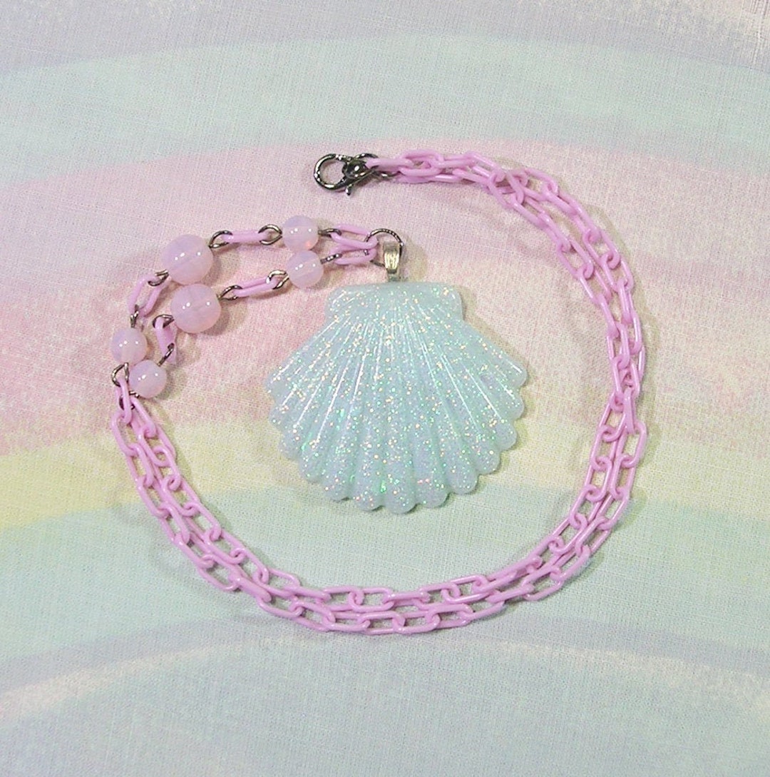 Pop Kei Necklace, Mermaid Necklace, Fairy Kei Necklace, Seapunk ...