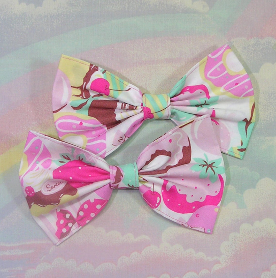 Sweet lolita Hair Bow Fairy Kei Hair Bow Pop Kei Hair Bow | Etsy