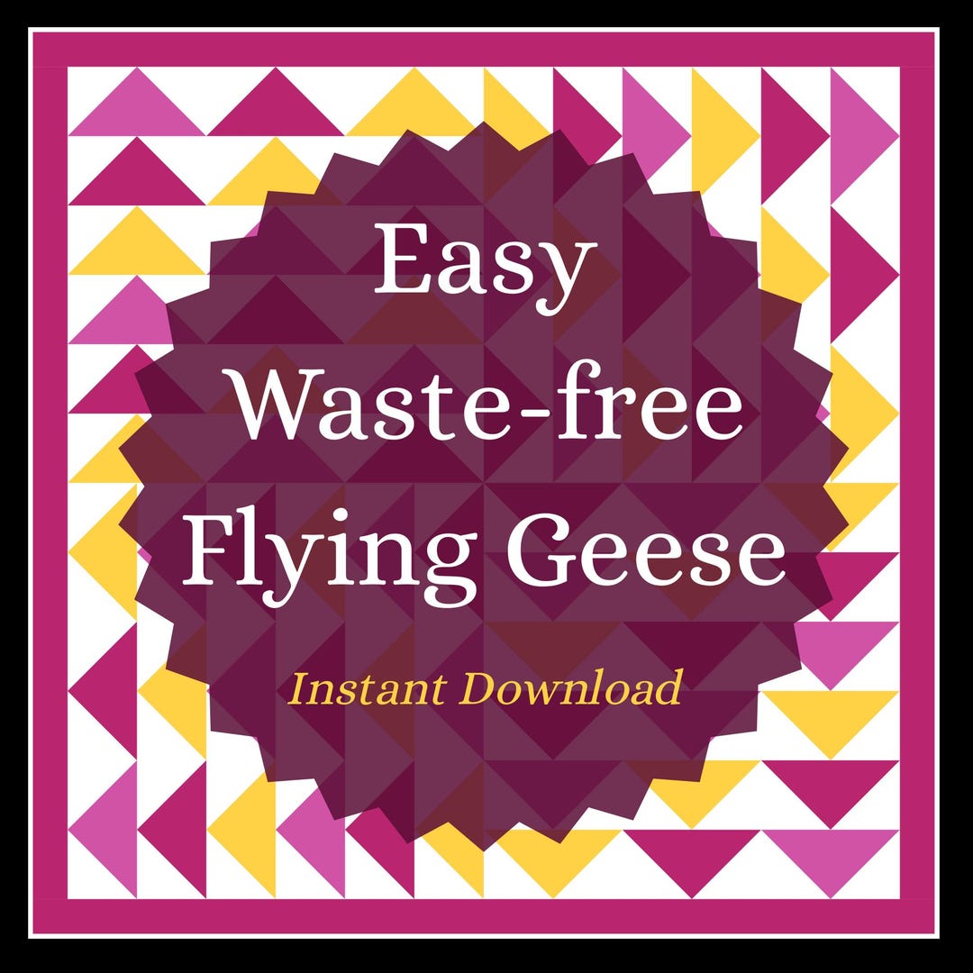 Easy Flying Geese Quilt Blocks | Digital PDF Guide for No-waste ...
