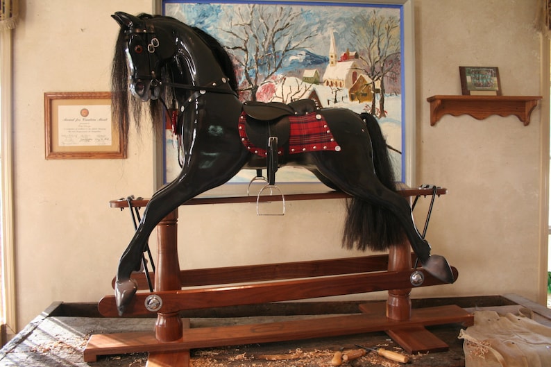 Victorian Carousel Rocking Horse (large Glider) - Etsy
