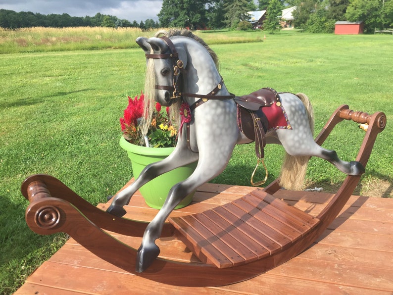 Victorian Carousel Rocking Horse medium - Etsy