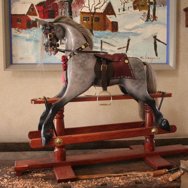 Wooden Rocking Horse - Etsy