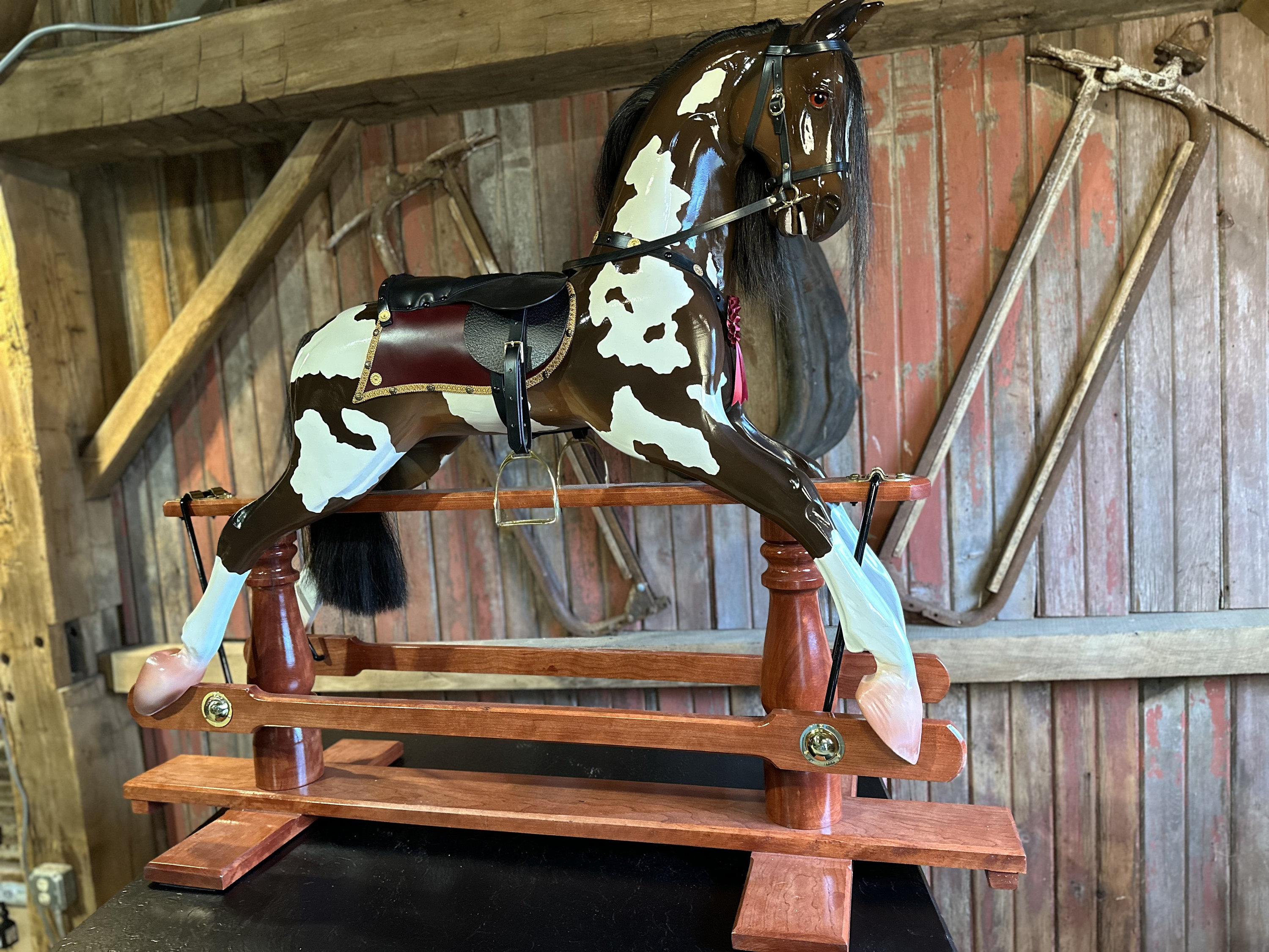 Antique Carousel Rocking Horse