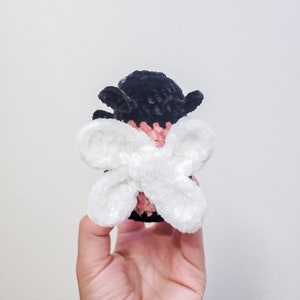 Velvet Bumble Bee Plushie, Soft Crochet Stuffy, Nursery Plush, Bee ...