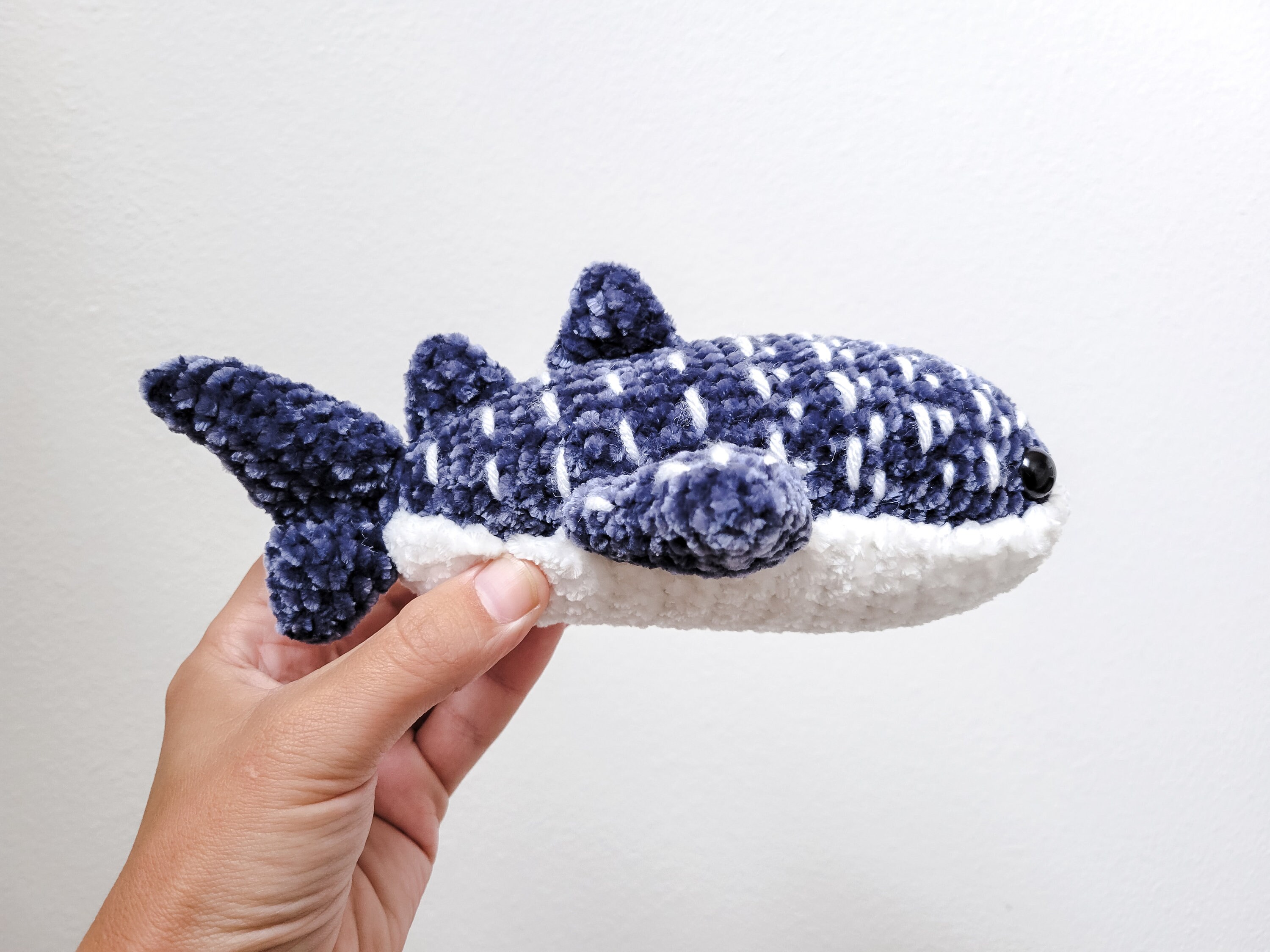 Velvet Whale Shark Plushie Crochet Cuddle Stuffy Nursery - Etsy