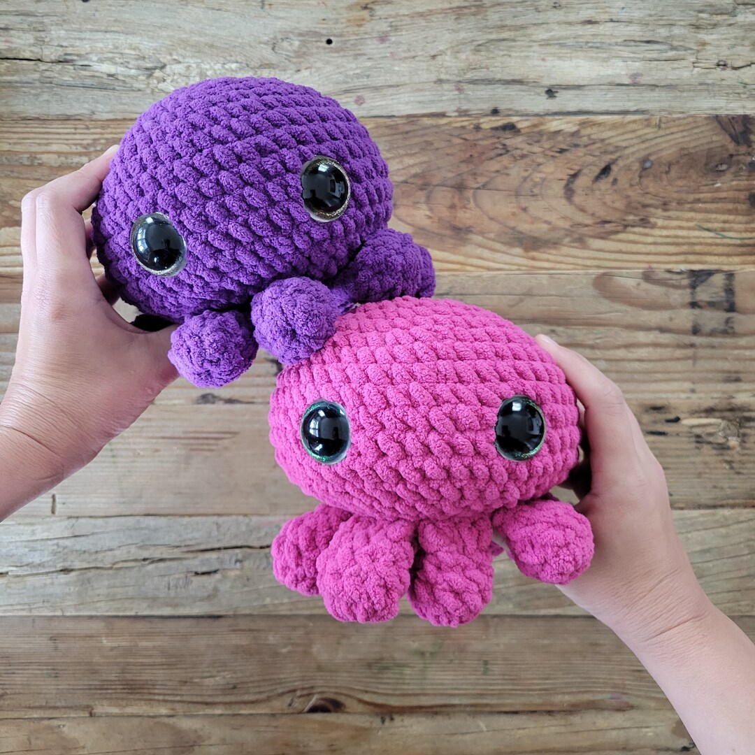 Custom Crochet Octopus CHOOSE YOUR COLORS Handmade Octopus Family ...