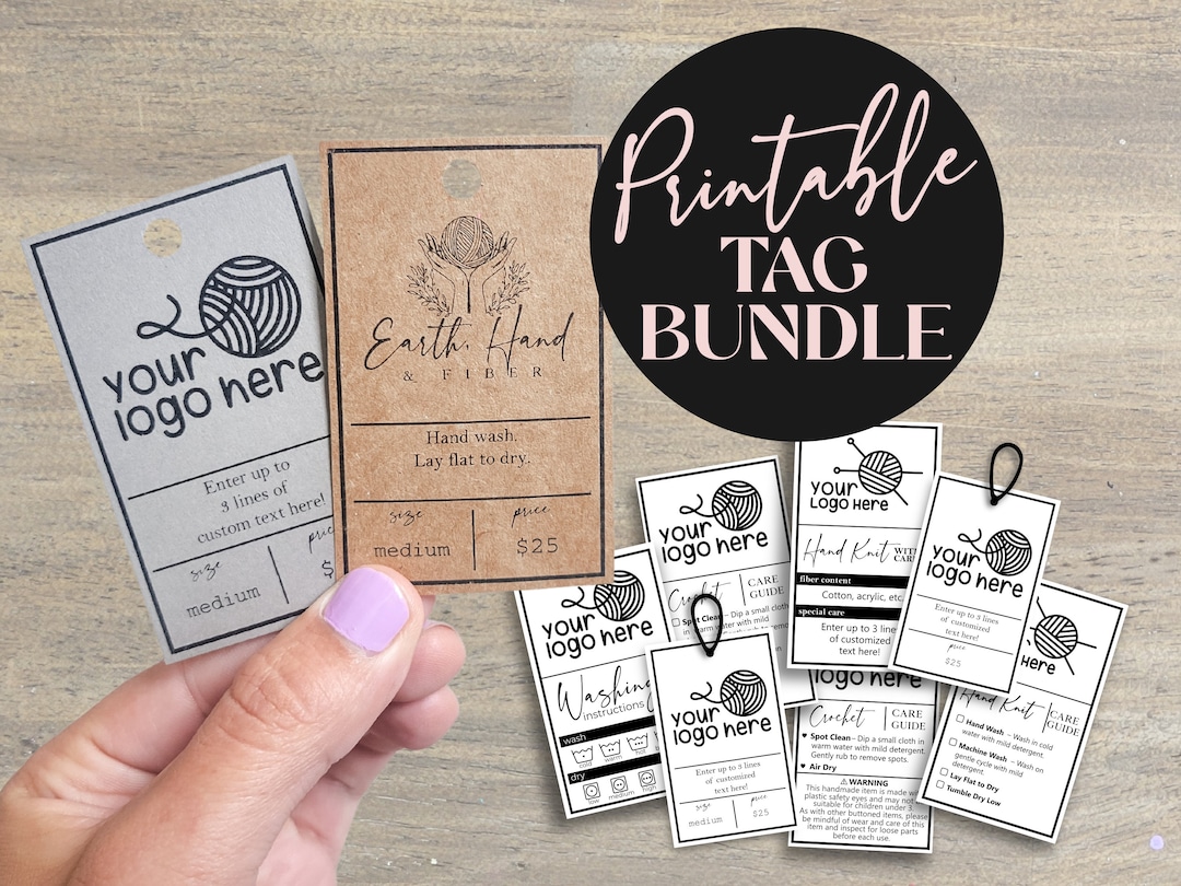 BUNDLE of Fiber Art Templates for Makers: Crochet & Hand Knit Care ...