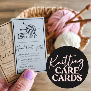 Fiber Art Template Bundle: Crochet Knit Care Cards (digital Download ...