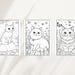 6 Cute Cat Printable Coloring Pages – Fun & Relaxing Activity for All ...