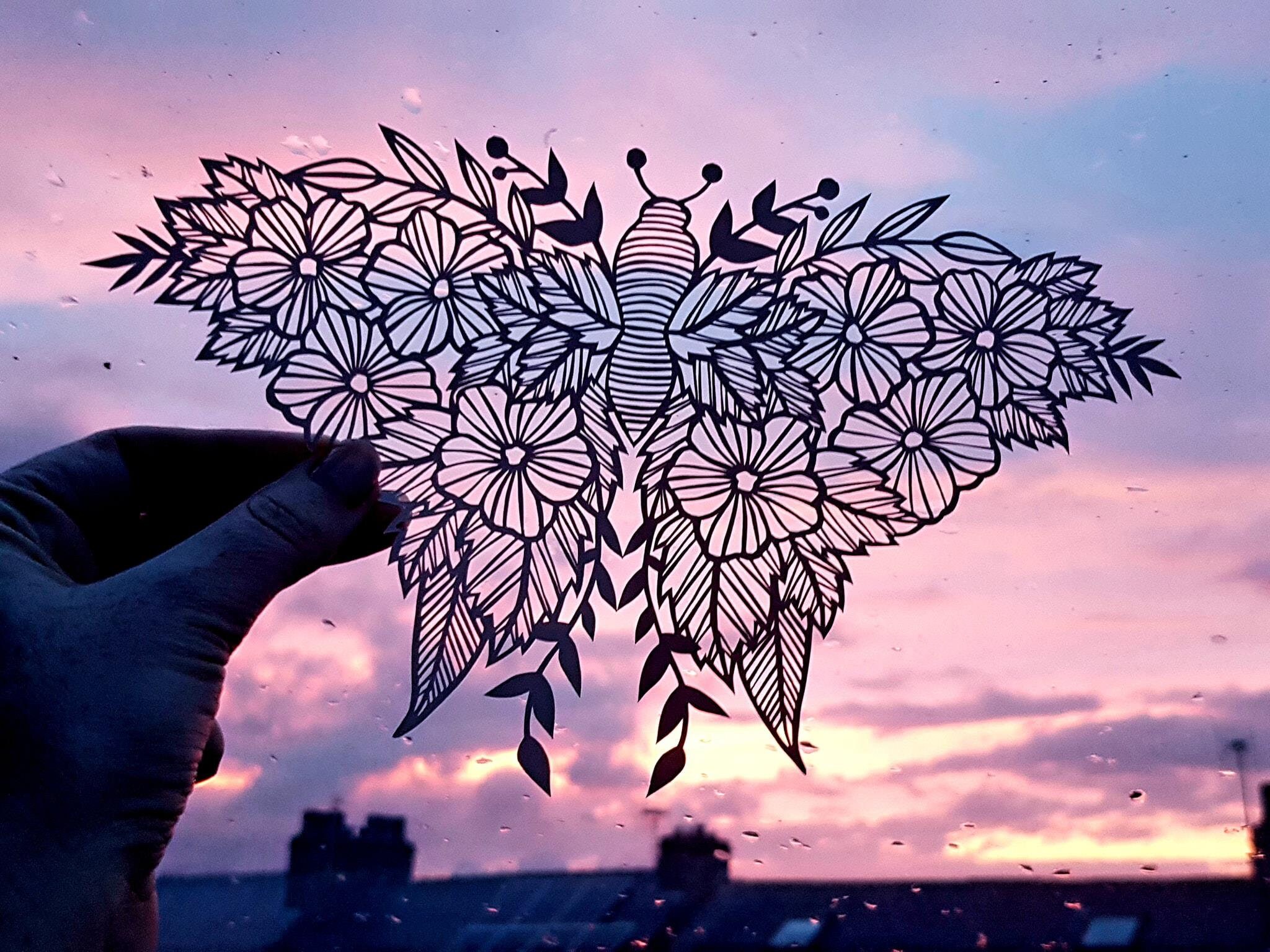 EMMA BOYES Papercut Template 'butterfly' DIY - Etsy
