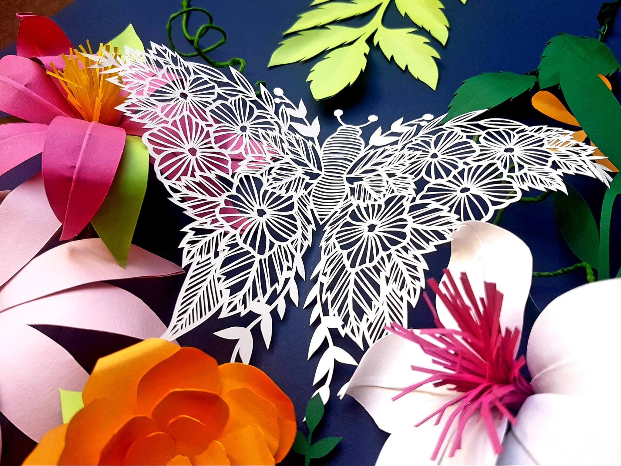 EMMA BOYES Papercut Template 'butterfly' DIY - Etsy