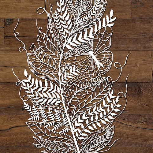 EMMA BOYES Papercut Template 'the Lakes' DIY - Etsy