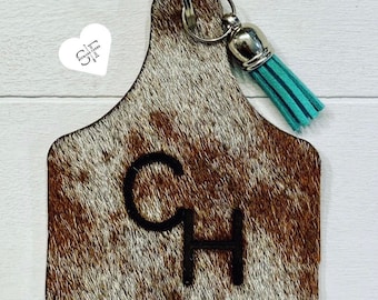 Cowhide Cattle Tag - Etsy