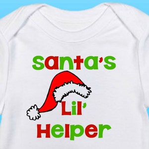 Christmas Baby Gift - Santa's Lil Helper - Christmas Onesie® - Gift for ...