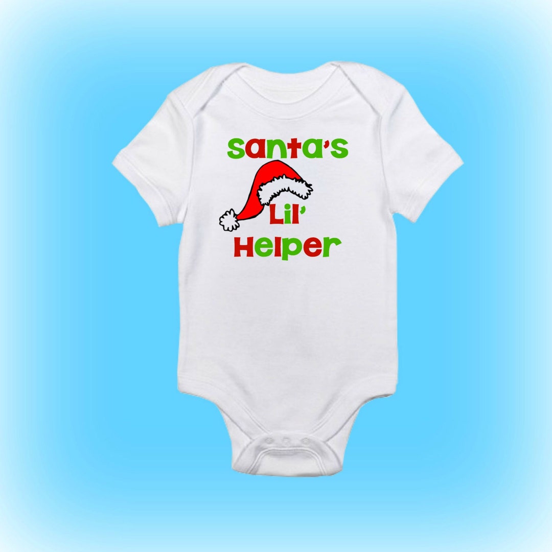Christmas Baby Gift - Santa's Lil Helper - Christmas Onesie® - Gift for ...