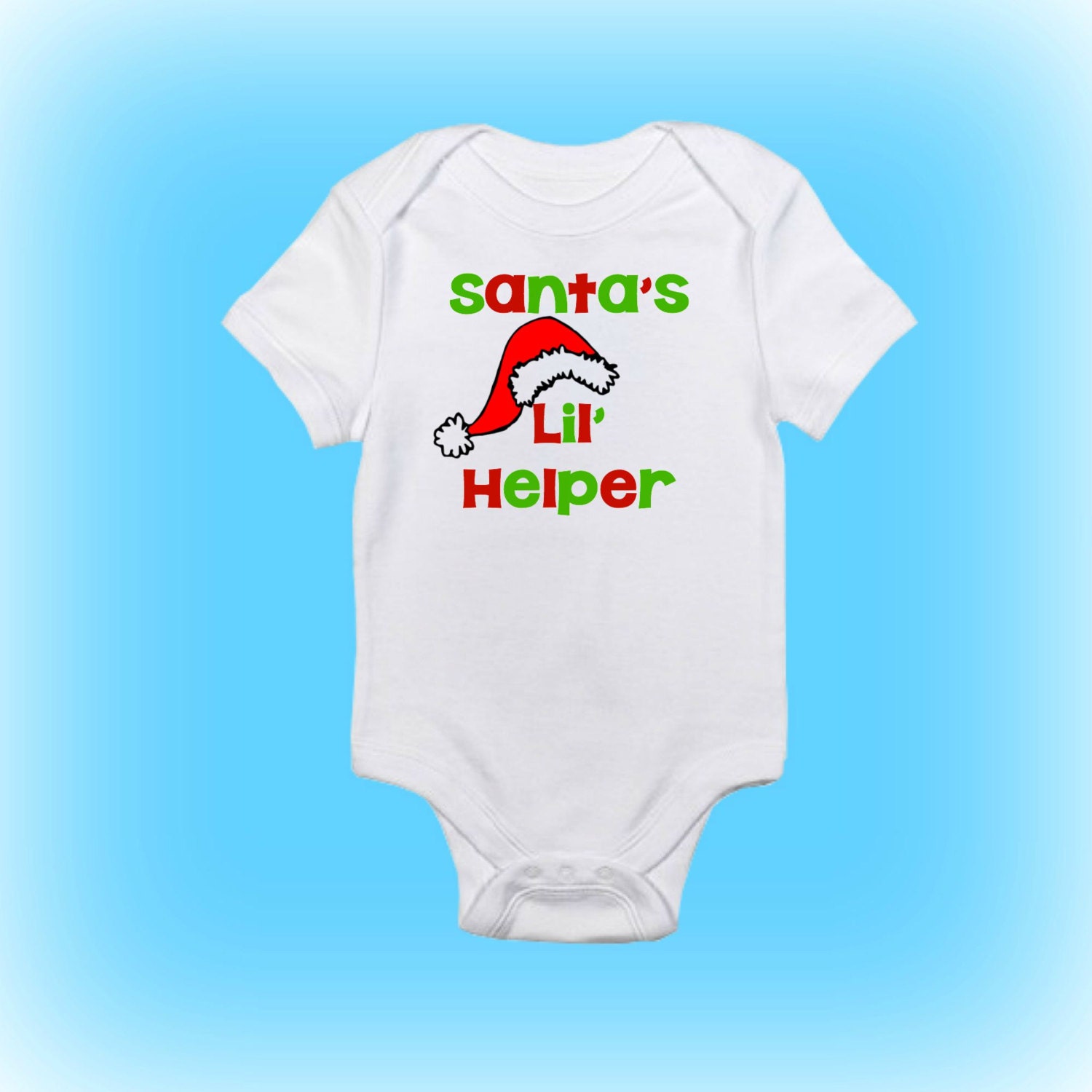 Christmas Baby Gift Santa's Lil Helper Christmas - Etsy