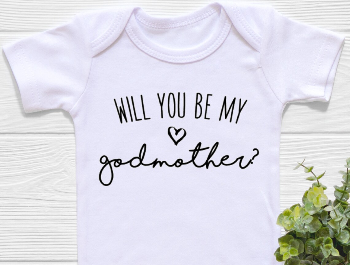 Will You Be My Godmother Baby Onesie® Cute Pregnancy | Etsy