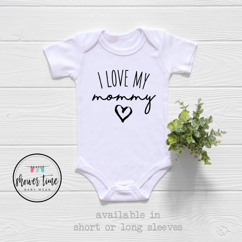 I Love Mommy Baby Clothes - Etsy