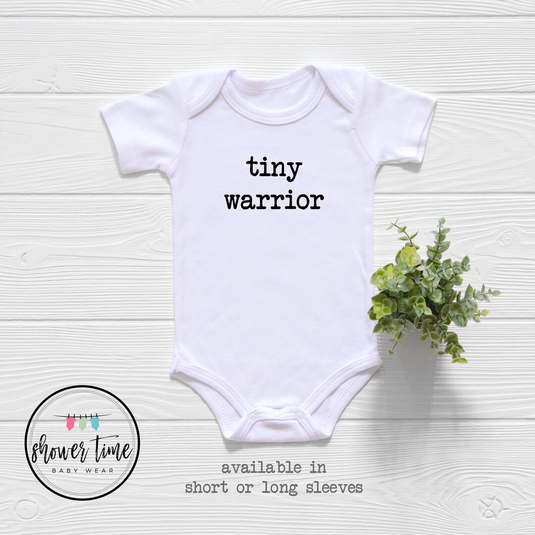 NICU Baby Onesie® - Tiny Warrior Baby Onesie® - Cute Preemie Baby ...
